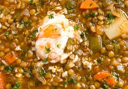 Рагу из чечевицы и яиц - Хлебопечка.ру